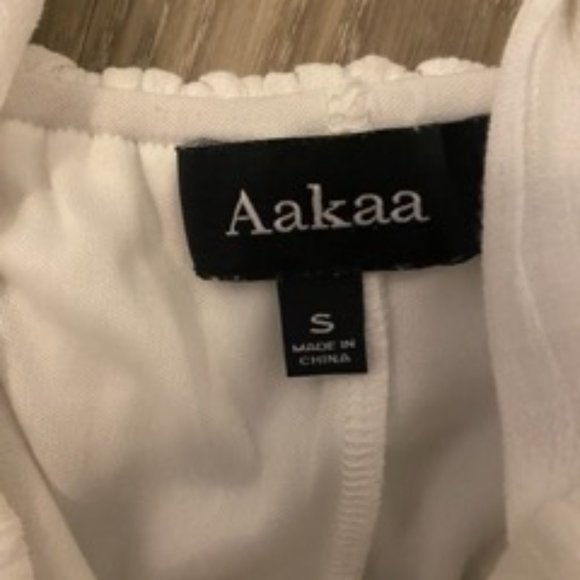 Aakaa | Dresses | Aaka White Strap Tie Min Dress | Poshmark